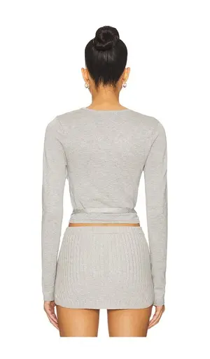 Frankies Bikinis Whisper Knit Wrap Top