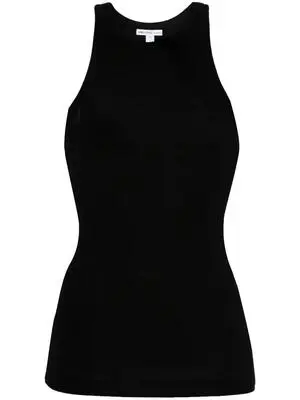 JAMES PERSE Ribbed-knit Tank Top - Black