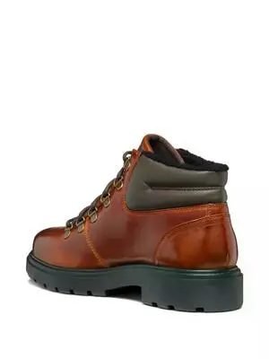 Geox Lace-up Leather Boots