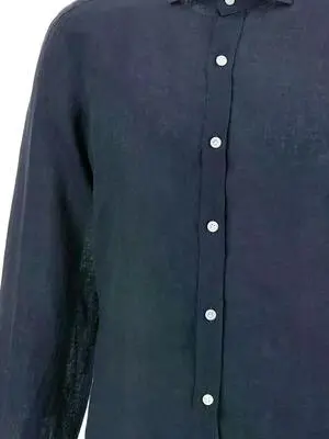 BARBA NAPOLI Linen Shirt - Blue