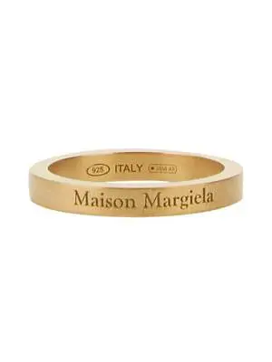 MAISON MARGIELA Maison Margiela Logo Ring - Silver