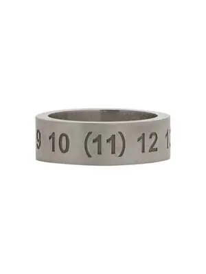 MAISON MARGIELA Logo Band Ring - Silver