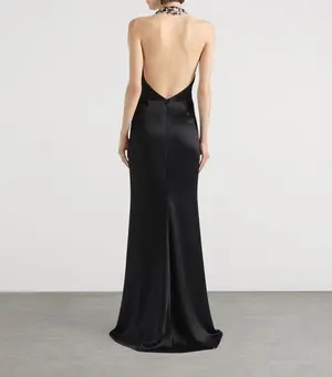 Givenchy Satin Halterneck Dress
