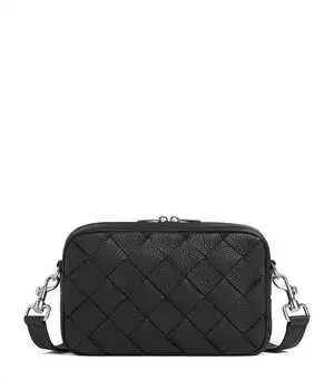 Bottega Veneta Small Intrecciato Camera Bag Grey