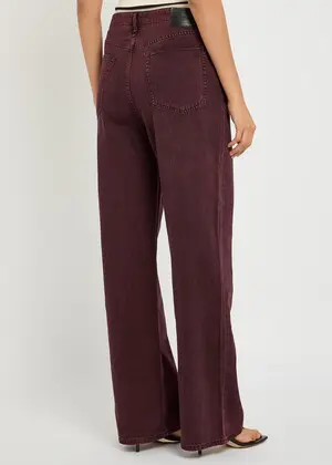 Rag & Bone Featherweight Logan Wide-leg Jeans - Black