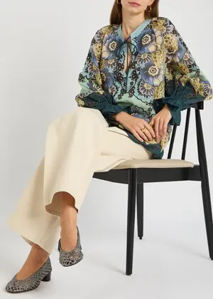 Le Monde Beryl 40 Woven Leather Ballet Pumps