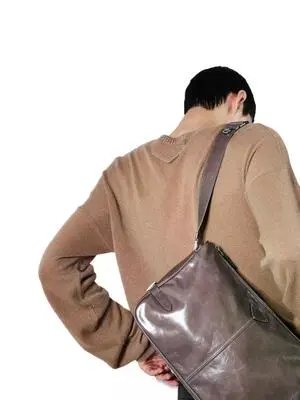 Prada Leather Shoulder Bag - Brown