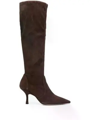STUART WEITZMAN 90mm Leather Knee-high Boots