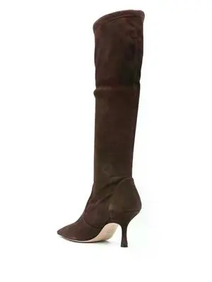 STUART WEITZMAN 90mm Leather Knee-high Boots