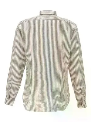 BARBA NAPOLI Striped Shirt - White