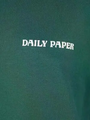 DAILY PAPER Logo-print Cotton T-shirt - Green