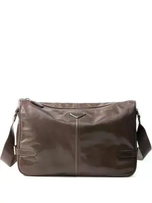 Prada Leather Shoulder Bag Brown