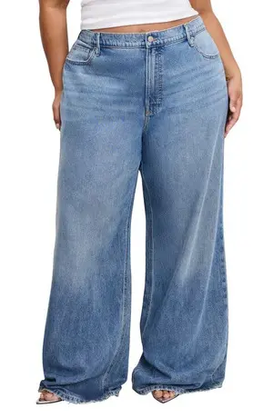 Good American Wide Leg Jeans