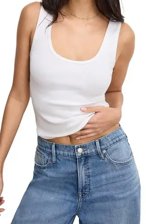 Good American Wide Leg Jeans