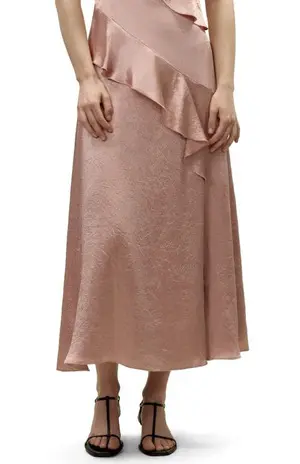 Rebecca Taylor Hollis Satin Midi Dress
