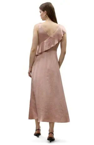 Rebecca Taylor Hollis Satin Midi Dress