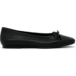 AMIE RAFA Madrid Ballet Flats With Square Toe - Black