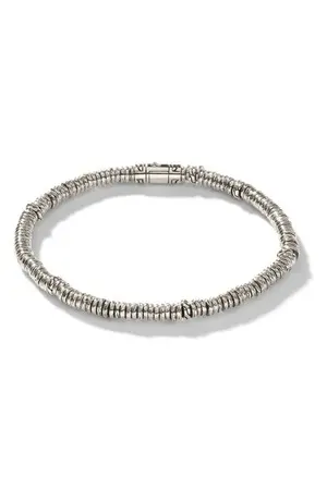 John Hardy Heishi Sterling Bracelet - Silver