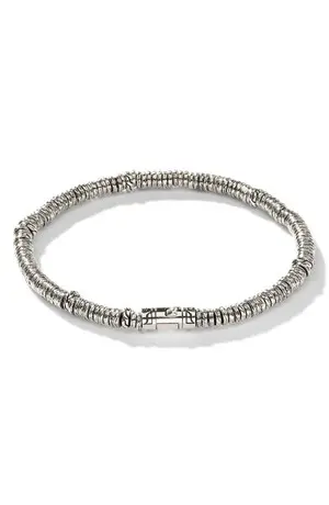 John Hardy Heishi Sterling Bracelet - Silver
