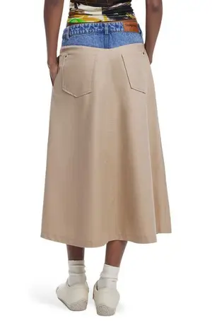 Desigual Cotton-twill Maxi Skirt