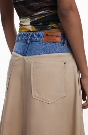 Desigual Cotton-twill Maxi Skirt