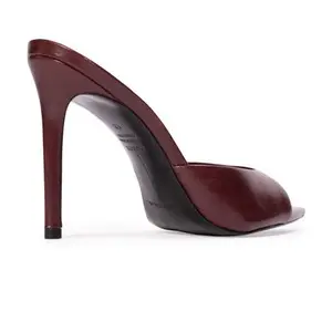 BLACK SUEDE STUDIO Brea Leather Mule - Bordeaux Leather