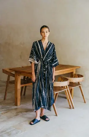 Pink Haley Lindy Hand-dyed Kimono