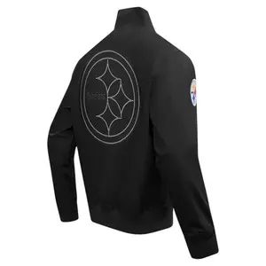 PRO STANDARD Pittsburgh Steelers Full-zip Twill Jacket - Black