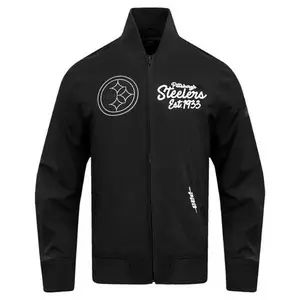 PRO STANDARD Pittsburgh Steelers Full-zip Twill Jacket - Black