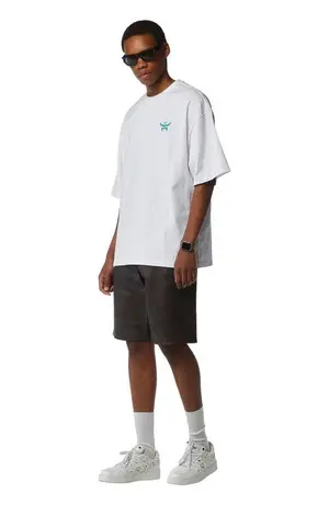 Mcm X Snipes Rhinestone Logo T-shirt - White