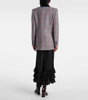 Chloé Checked Double-breasted Wool Jacket