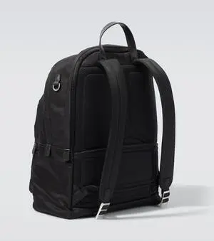 Prada Re-nylon Leather Trimmed Backpack - Black