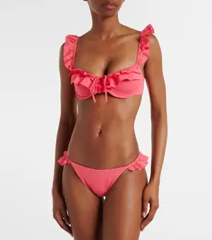Marysia Seraphine Ruffled Bikini Top