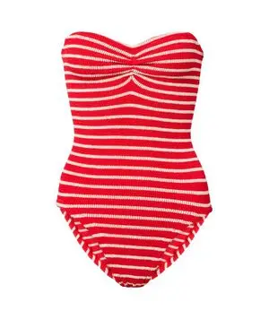 Hunza G Brooke Striped Swimsuit - Red