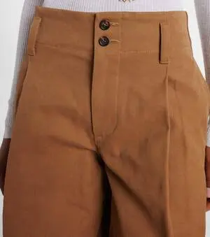 Chloé High-rise Wide-leg Pants - Brown