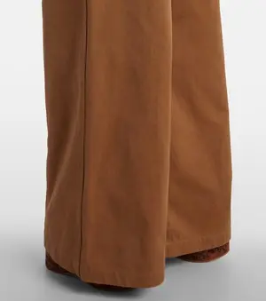 Chloé High-rise Wide-leg Pants - Brown