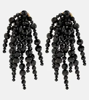 Simone Rocha Cascading Chandelier Drop Earrings - Black