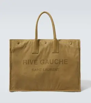 Saint Laurent Rive Gauche Large Canvas Tote Bag