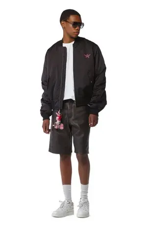 Mcm X Snipes Satin Bomber Jacket