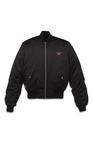 Mcm X Snipes Satin Bomber Jacket