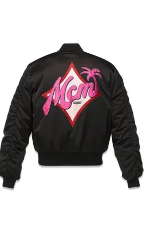 Mcm X Snipes Satin Bomber Jacket