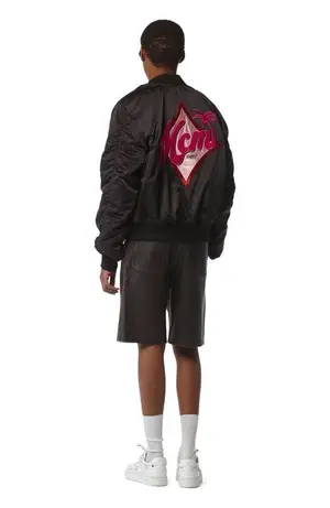 Mcm X Snipes Satin Bomber Jacket