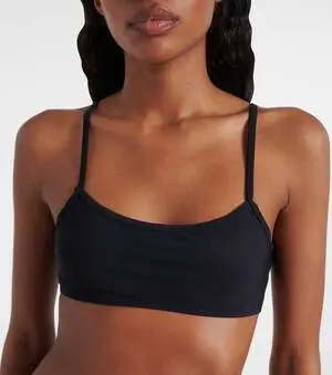 Alaïa Pleated Low-rise Bikini