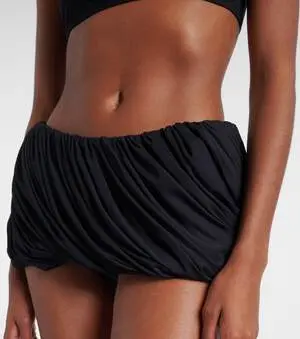 Alaïa Pleated Low-rise Bikini