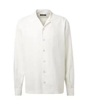 Dolce & Gabbana Linen Canvas Bowling Shirt