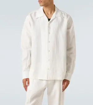 Dolce & Gabbana Linen Canvas Bowling Shirt