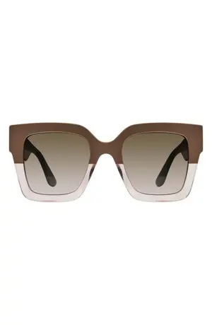STUART WEITZMAN 51mm Square Sunglasses - Beige