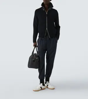 TOM FORD Cotton And Silk Twill Sweatpants