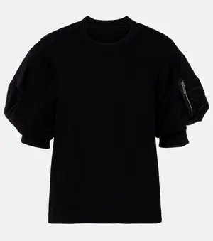 Sacai Trimmed T-shirts For Women