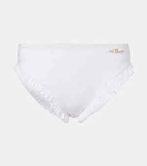 Chloé Borderie Anglaise Bikini Bottoms - White